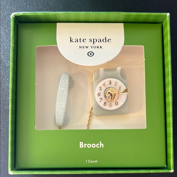 kate spade | Jewelry | Nwt Telephone Brooch Kate Spade New York X ...